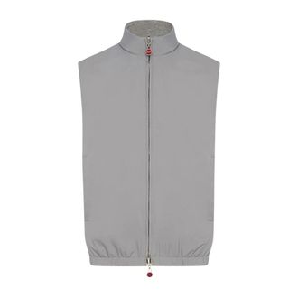 Kiton Homme, Vestes, Gris, Taille: M Veste Gilet Réversible en Soie