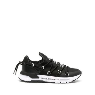 Versace Jeans Couture Homme, Chaussures, Noir, Taille: 43 EU Baskets Noires avec Logo