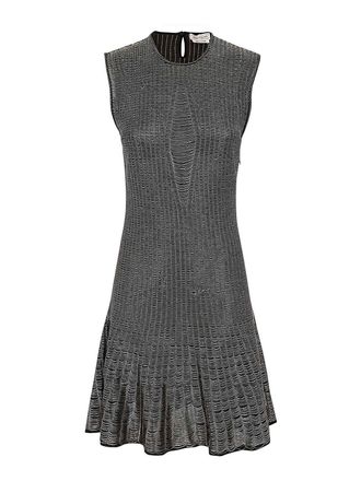 Alexander McQueen Robe Au Genou - Or