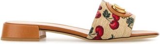 Valentino Garavani Femme, Chaussures, Multicolore, Taille: 37 1/2 EU Vlogo Signature Cherryfic Slide Sandal 20mm