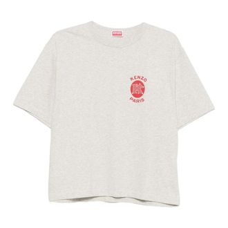 Kenzo Femme, Tops, Blanc, Taille: 42 FR T-shirt Logo Kenzo Paris