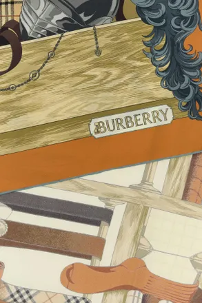 Burberry Wardrobe Silk Scarf - Orange