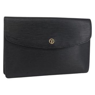 Louis Vuitton Pochette en Cuir Epi Pre-owned - Femme - Pre-owned - Noir - Taille: ONE Size