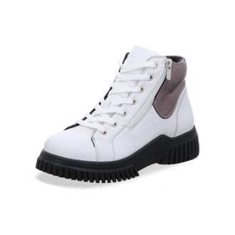 Gemini Damen Stiefelette Leder mit gepolstertem Schaft und Plateau 342449-19, Gr&ouml;&szlig;e:39 EU, Farbe:Wei&szlig;