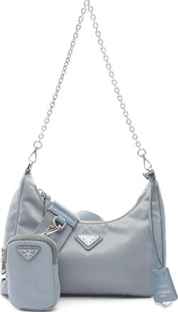 Prada sac porté épaule Re-Edition (années 2000) - Bleu