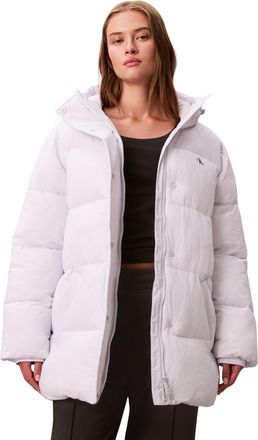 Calvin Klein Damen Pufferjacke Belted Midweight mit Tailleng&uuml;rtel, Violett (Lacey Lilac), S