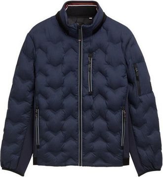 Tom Tailor Outdoorjacke Jacken Hybrid Steppjacke mit verstaubarer Kapuze