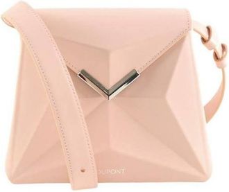 S.T. Dupont Sac à bandoulière en cuir rose