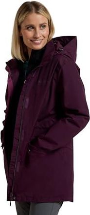 Mountain Warehouse Veste imperm&eacute;able Glacial pour Femme - Manteau de Pluie Chaud et Respirant avec Coutures &eacute;tanches et Capuche Amovible - Id&eacute;al pour la Marche Bordeaux 