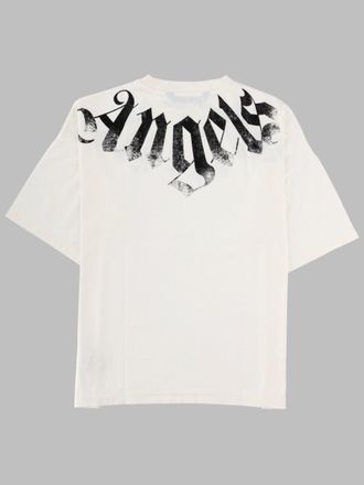Palm Angels Logo-Embroidered Cotton T-Shirt - White
