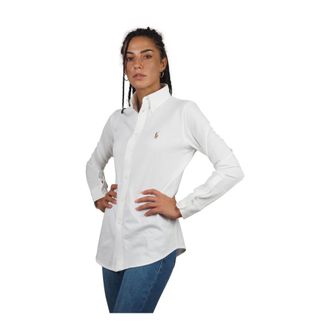Ralph Lauren Damen, Blusen & Hemden, Wei&szlig;, LGr&ouml;&szlig;e