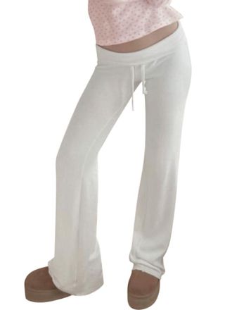 Onsoyours Schlaghose Damen Sexy Y2K Low Waist Skinny Yogahose Jazzpants Lang Bootcut Stretch Flared Hose H&uuml;fthose Sweathose Freizeithose Vintage Lang Sporthose 