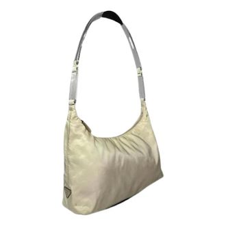 Prada Sac bandouli&egrave;re Pre-owned Vintage en tissu - Femme - Pre-owned - Beige - Taille: ONE Size