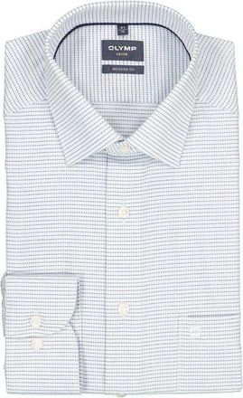 Olymp Herren Hemden blau Baumwolle