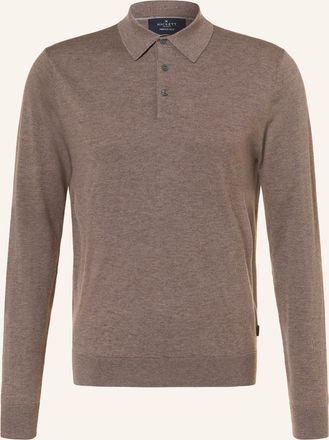 Hackett Strick-Poloshirt beige