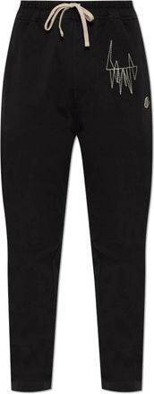 Rick Owens Cotton Track Pants - - Trousers - unisex - Schwarzk - S
