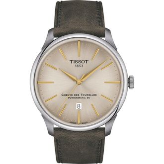 Tissot Chemin Des Tourelles Braun Herren Armbanduhr T1394071626100
