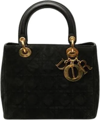 Dior Sac &agrave; main Lady Dior doccasion - Femme - Pre-owned - Noir - Taille: ONE Size