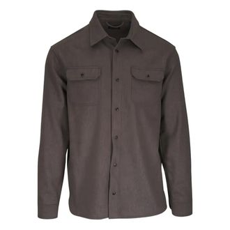 Paul & Shark Homme, Vestes, Brun, Taille: M Surchemise en M&eacute;lange Laine