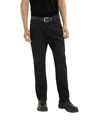 Tom Tailor Jean Droit Marvin 1042680 pour Homme, 10240 - Black Denim, 32W / 32L