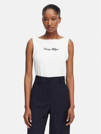 Tommy Hilfiger Top Classic WW0WW50947 Wei&szlig; Regular Fit