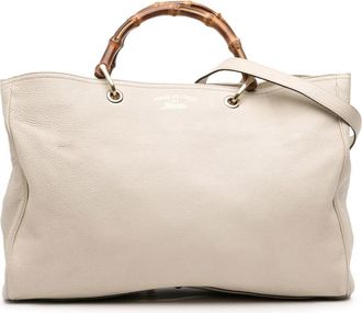 Gucci Hobo Bags - Large Calfskin Bamboo Shopper Satchel - Gr. unisize - in Braun - für Damen