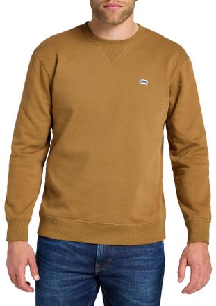 Lee Herren Plain Crew Sweatshirt, Glazed Ginger, S EU