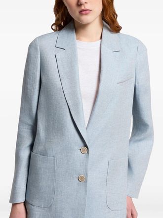 PESERICO Womens Button Patch-Pocket Blazer Ss26 W