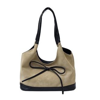 Generic Sac &agrave; bandouli&egrave;re souple en polyur&eacute;thane de couleur unie - Grand sac d&eacute;contract&eacute; et l&eacute;ger pour femme - Pour voyage, shopping, usage quotidien, kaki, 2