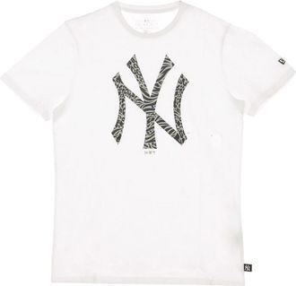New Era MLB Print Wei&szlig;es Tee f&uuml;r M&auml;nner - - Tops - Herren - Wei&szlig; - L