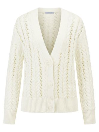 Peter Hahn Strickjacke Peter Hahn weiss