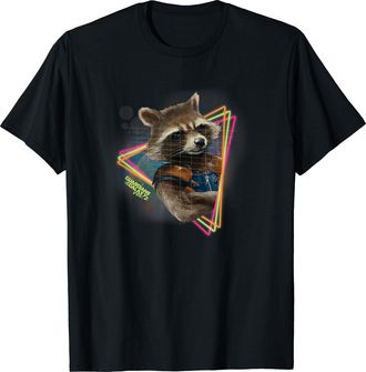 MARVEL Guardians Of The Galaxy Vol.2 Neon Rocket T-Shirt
