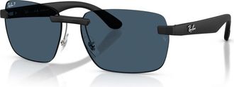 Ray-Ban unisex, Accessoires, Noir, Taille: 62 MM Lunettes de soleil polaris&eacute;es