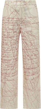 KidSuper Studios Homme, Pantalons, Beige, Taille: L Manuscript Trouser