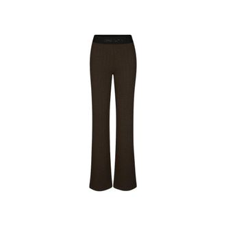 Stine Goya Gepr&auml;gte Jacquard Hose - - Trousers - Damen - Braun - XS