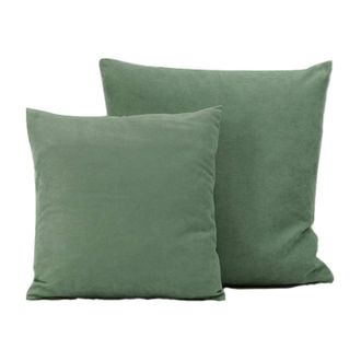 Albani Kissenh&uuml;lle Monaco einfarbig 40x40cm granitgr&uuml;n