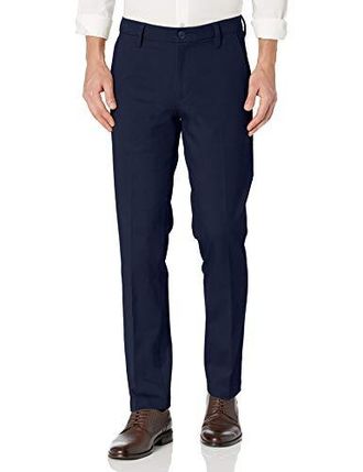 Dockers Mens Straight Fit Workday Khaki Smart 360 Flex Pants D2, Pembroke/Stretch, 40W x 30L