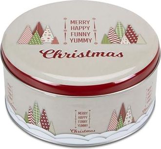 Städter Gebäckdose Yummy Christmas ø 16,5 cm/H 8 cm Bunt Rund