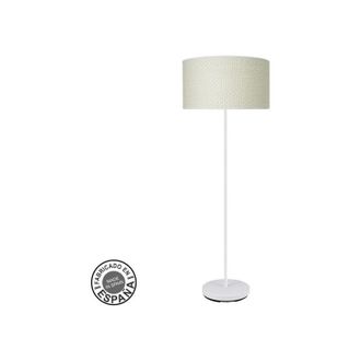 Fabrilamp Lampe de Stehleuchte Wohnzimmer Moda 1xe27 Wei&szlig;/Hellbraun white
