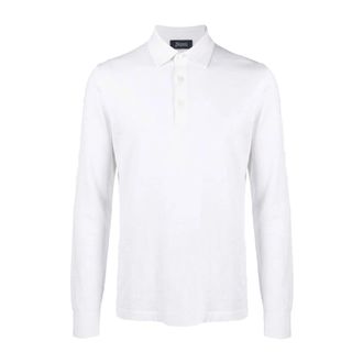 Herno Langarm-Poloshirt - - Tops - Herren - Wei&szlig; - 3XL
