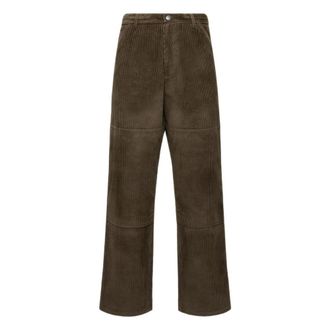 Moncler Homme, Pantalons, Vert, Taille: S Pantalon de jogging en velours côtelé