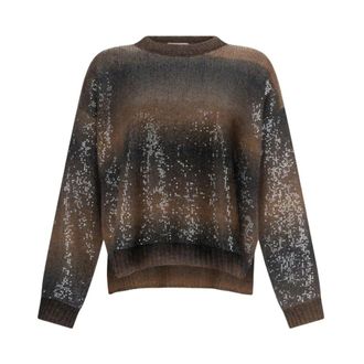 Liu Jo Pullover mit Pailletten - - Knitwear - Damen - Braun - XS