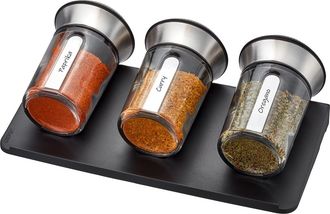 GEFU Gew&uuml;rz- und Kr&auml;uterstreuer-Organizer X-PLOSION, modular erweiterbar, passend f&uuml;r 3 Streuer, Schubladeneinsatz zur K&uuml;chenorganisation