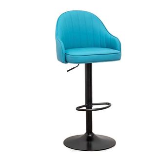 Generic Barhocker, Tresenhocker aus Metall, PP-Hocker, verstellbare 360&deg;-Drehhocker mit R&uuml;ckenlehne, f&uuml;r Zuhause und K&uuml;che