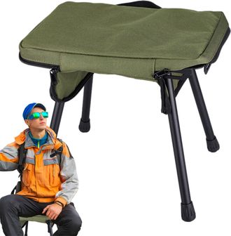 Generic Tragbarer Sitzhocker | Maximale Belastbarkeit 80 kg und leichte Sitzgelegenheit - Tragbarer Klapphocker,F&uuml;r Angeln, Wandern, Rucksackreisen, Reisen, P