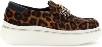 Cafènoir Mocassins en Cuir Effet Poney, pour Femme, Couleur Multicolore, Taille 39