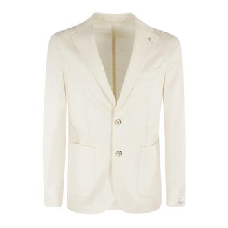 L.B.M. 1911 Baumwoll Leinen Hemd - - Jackets - Herren - Beige - L