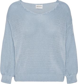 Americandreams Americandreams, Femme, Pulls, Bleu, Taille: 44 FR V-neck Tricots