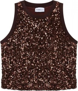 Marella Femme, Tops, Brun, Taille: 40 FR Filly Top