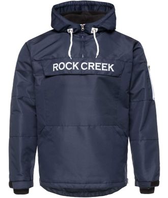 Rock Creek Herren Windbreaker Jacke &Uuml;bergangsjacke Anorak Schlupfjacke Kapuze Regenjacke Winterjacke Herrenjacke Jacket H-167 Dunkelblau 4XL